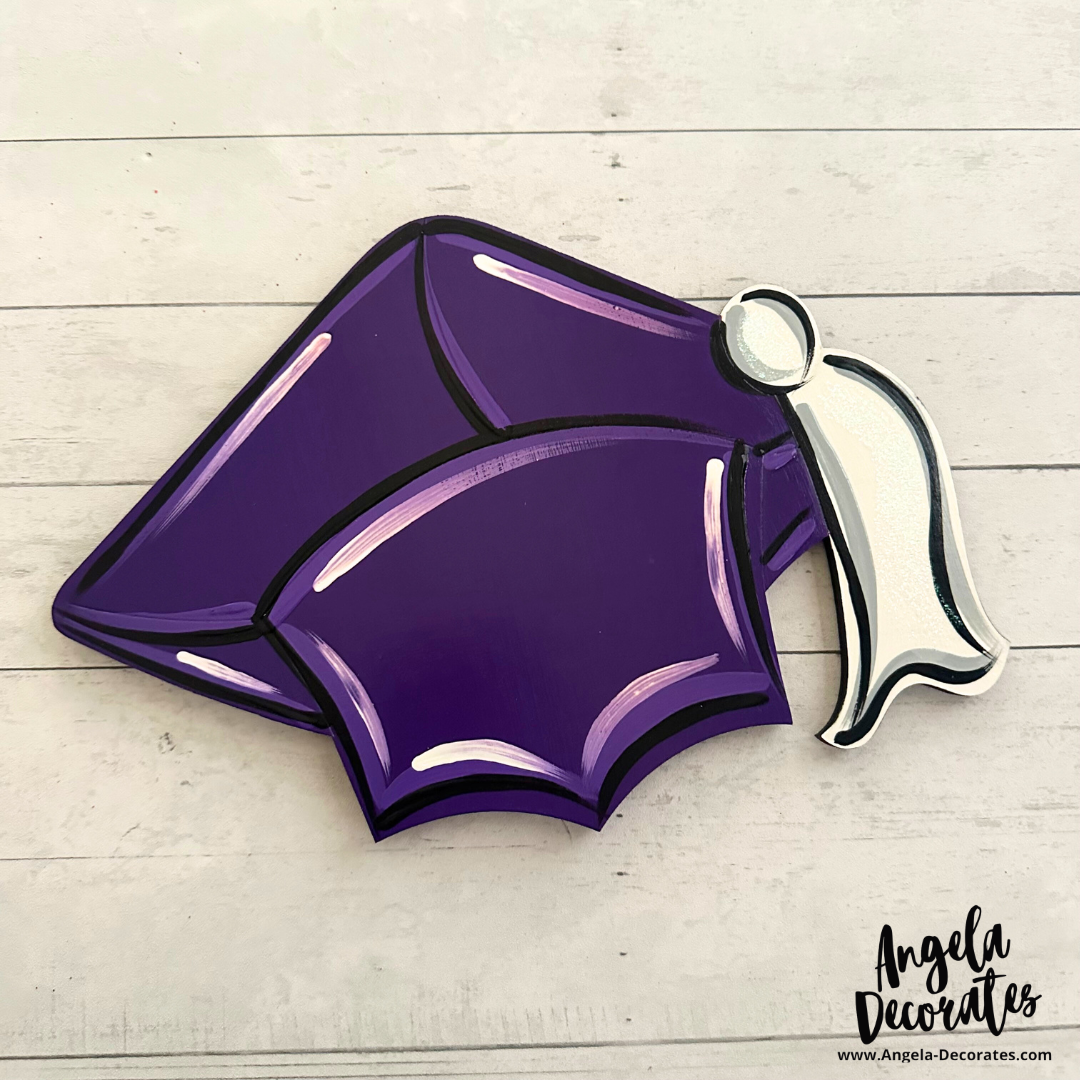 MIN Grad Cap Attachment - Purple (For Frames and Porch Leaners ...